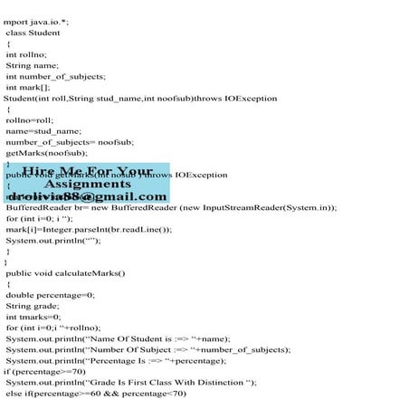 mport java.io.; class Student { int rollno; String name; .pdf