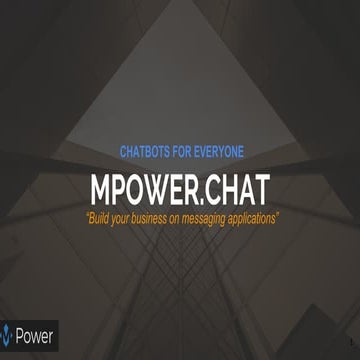 Mpower - Chatbots for Events | PPT