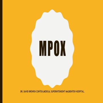 Mpox FINAL what to know about Mpox outbreak | PPT