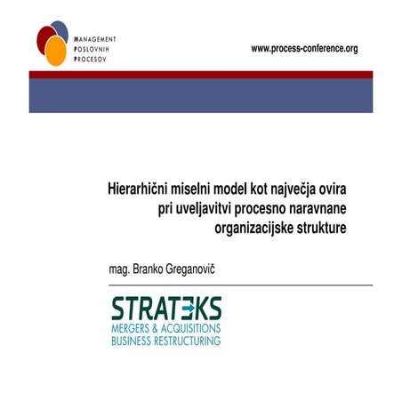 PROCESS DRIVEN MANAGEMENT STRUCTURE | PDF