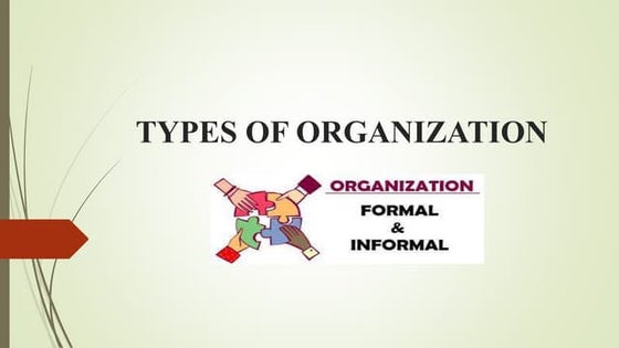informal and formal organization | PPT