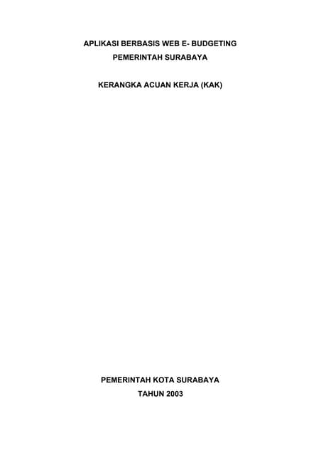 Kerangka Acuan Kerja JNE | PDF