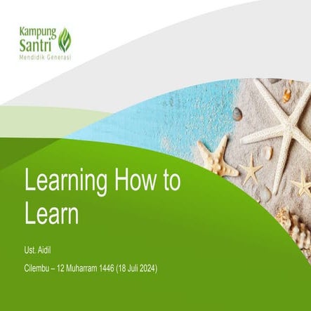 Masa Pengenalan Pesantrean - Learning How to Learn | PPT