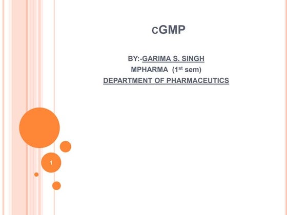 Basics of FDA GMP Training | PPT | Pharmaceutical Industry | Industries