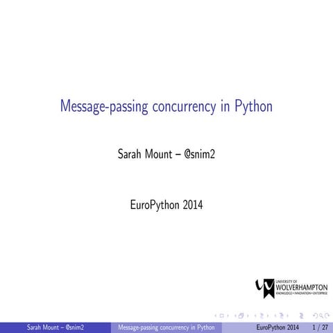 Message Passing Concurrency In Python Ppt 
