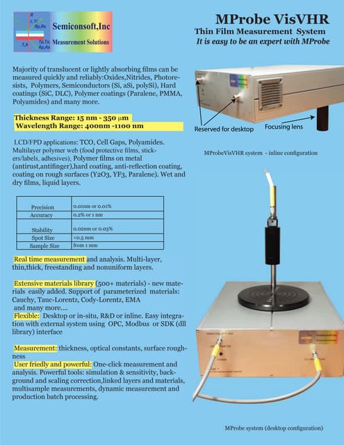 MProbe 40 (MSP) brochure | PDF