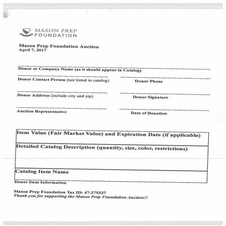 Mps donation form | PDF