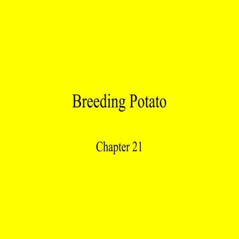 Mpt 16 potato breeding | PPT