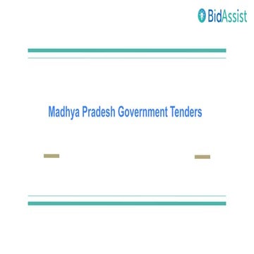 Madhya Pradesh Tenders | PPT