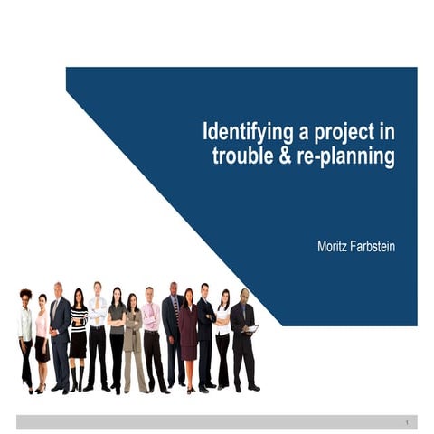 Identifying a project in trouble and re-planning | PPT