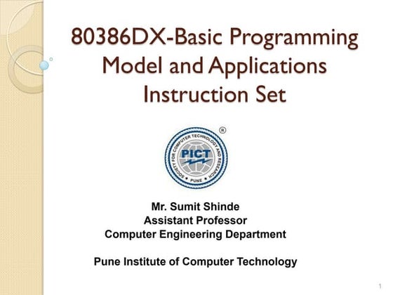 Introduction To 80386 Microprocessor Pdf Computer Peripherals Computing
