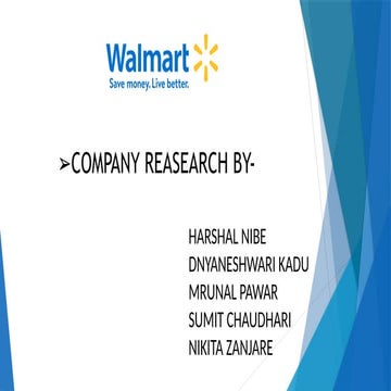 Walmart Inc: A Deep Dive into the Global Retail Giant | PPTX