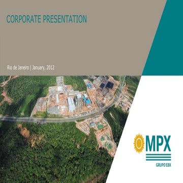 Corporate Presentation MPX | PPT | Business Utilities | Business