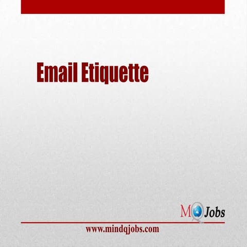 Email Etiquette | PPT