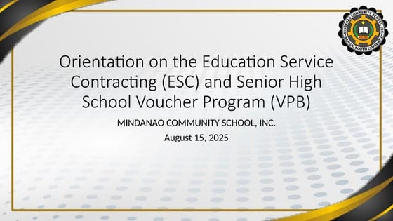 2022-ESC-and-TSS-Guidelines-and-Processing-of-Payments (1).pptx | Education