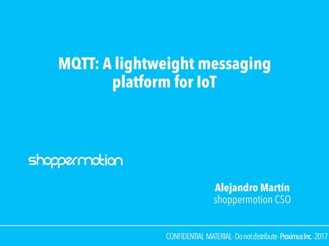 Mqtt A Lightweight Messaging Platform For Iot Ppt
