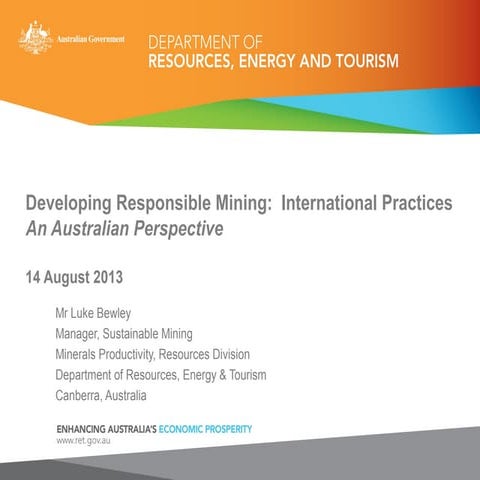 Developing Responsible Mining: International Practices | PPT