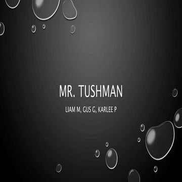Mr.Tushman | PPTX
