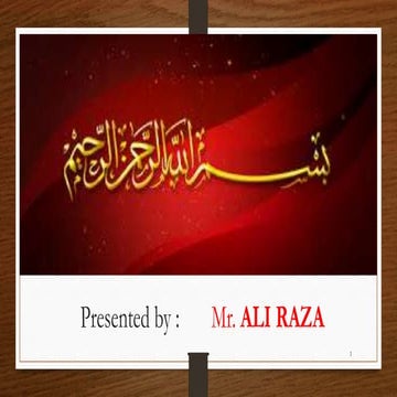 Mr. Ali Raza.pptx | Islam | Religion & Spirituality