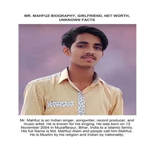 Mr. Mahfuz 2023 Biography | DOCX