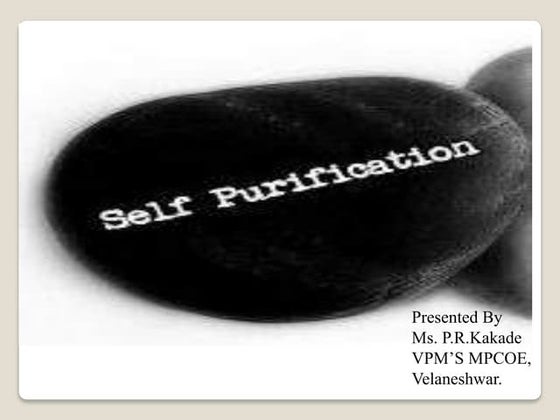 self purification of streams Seminan ppt | PPTX