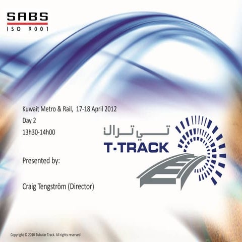 Mr. craig tengström kuwait metro and rail | PDF