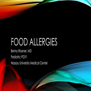 Food Allergies in Pediatrics and How to Prevent Them | PPTX