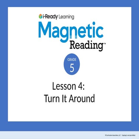 Magentic Reading fifth grade lesson plan | PPTX