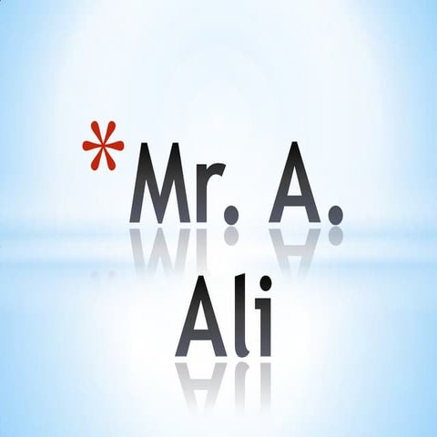 Mr Ali- Yr 11 Boys Assembly | PPTX