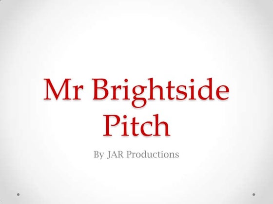 Mr brightside pitch original | PPT