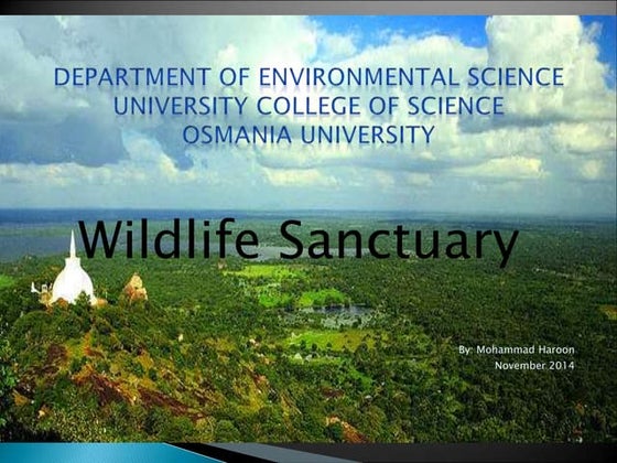 Wildlife conservation in India(ppt) | PPT