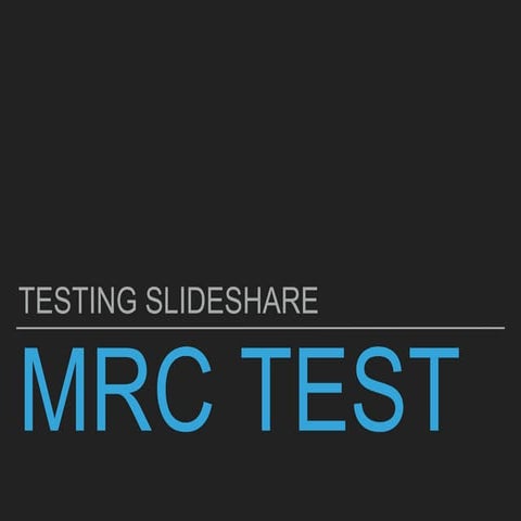 Mrc test power point | PPT