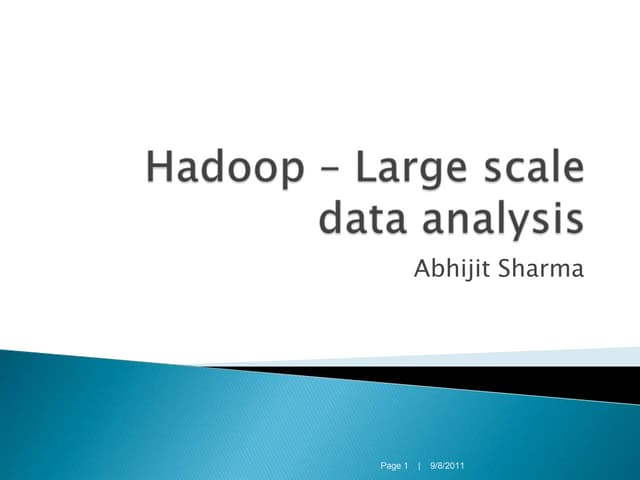 An Introduction To Hadoop For Large Scale Data Analysis Ppt 3287