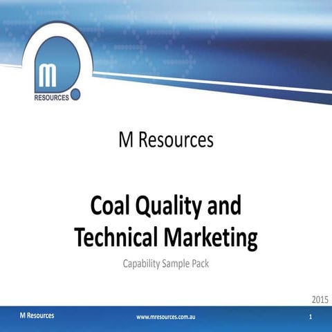 M Resources Technical Marketing Sample Pack 2015 | PDF | Chemistry ...