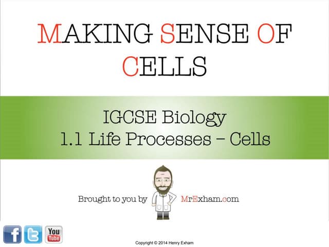 Cambridge IGCSE Biology Cells Structures & Functions.pptx | Biological ...