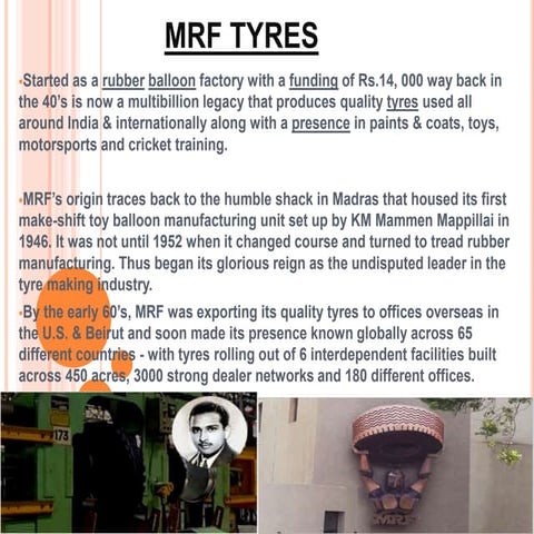 Mrf tyres india | PPTX