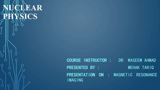 Components of MRI | PPT