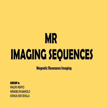 Mri spin echo pulse sequences its variations and | PPTX
