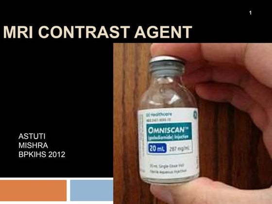 Contrast media | PPT | Chemistry | Science