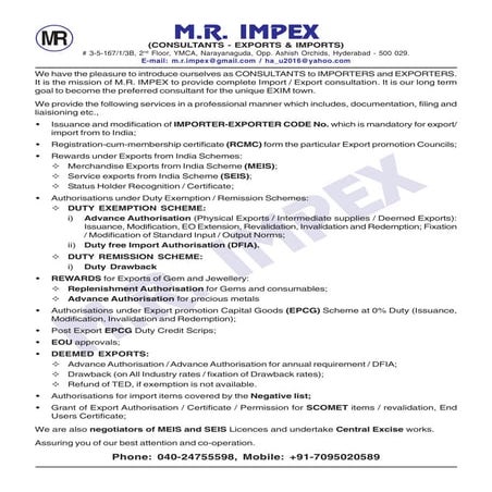 M.r Impex (1) | PDF