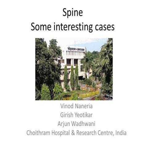 MRI of Interesting Rare Spinal Cases.pptx