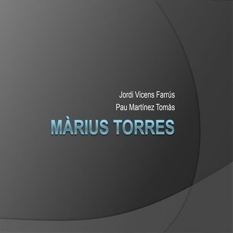 Màrius torres | PPTX
