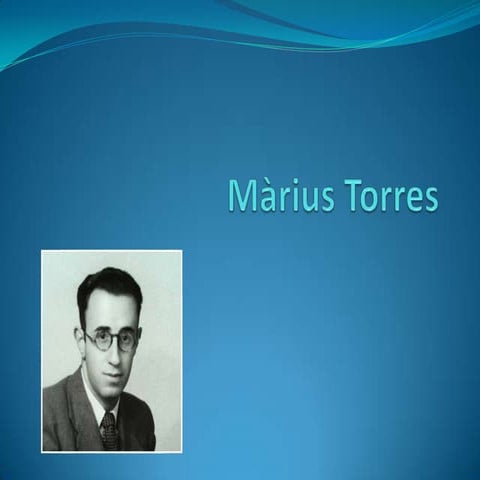 Màrius torres power point | PPT