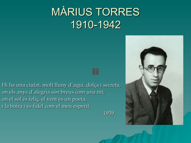 Màrius Torres | PPTX