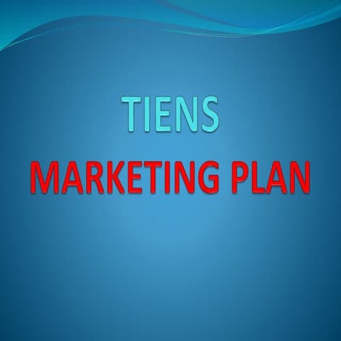 TIENS MARKETING plan | PPTX
