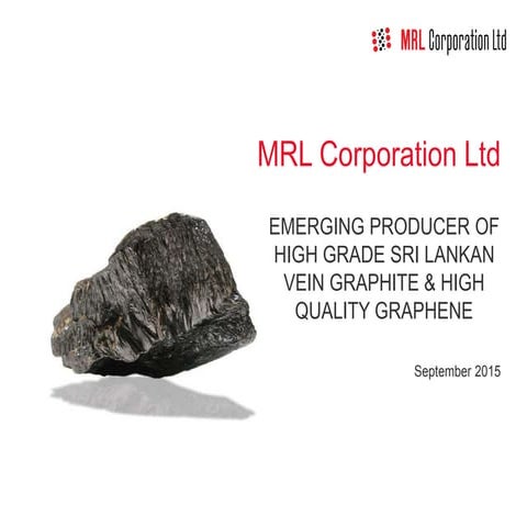 MRL Corporation (ASX:MRF) Investor Roadshow Presentation Sept 2015 | PPT