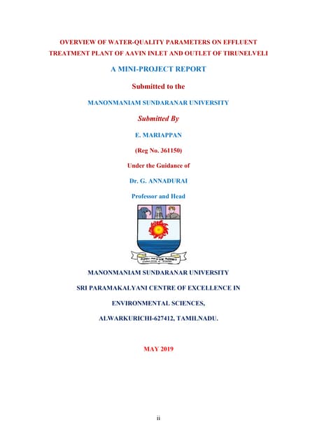 Project report on AAVIN INDUSTRY - 2019 | PDF