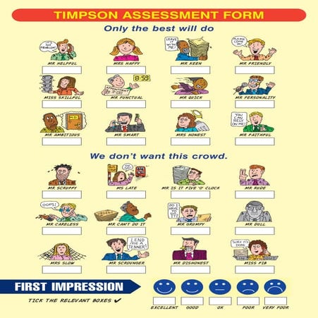 "Mr Men" style interview form from Timpson - Timpson Recruitment ...
