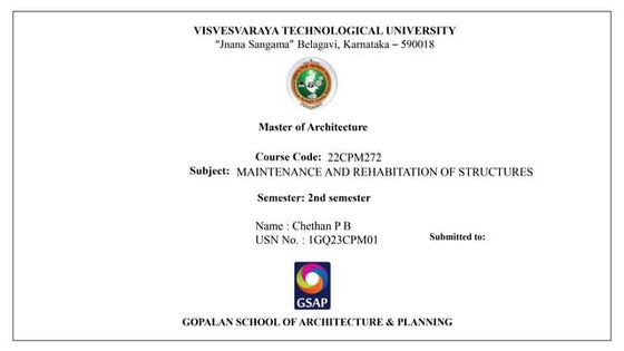 Building Failures and its Causes- Theory of structures | PPTX