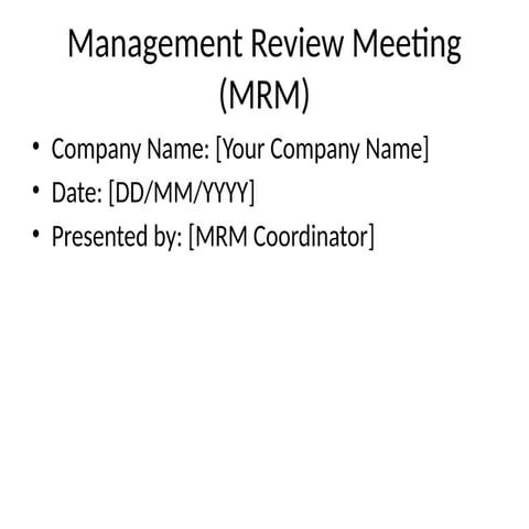 MRM_Presentation_Template_IATF 16949 2016 | PPTX